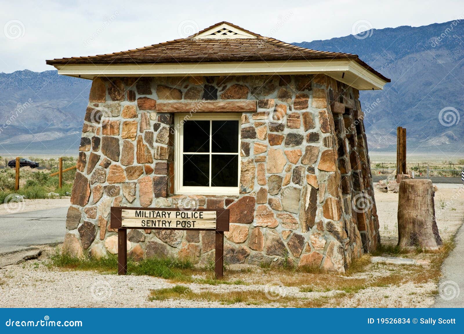 Manzanar sentry post stock photo. Image of manzanar, site - 19526834