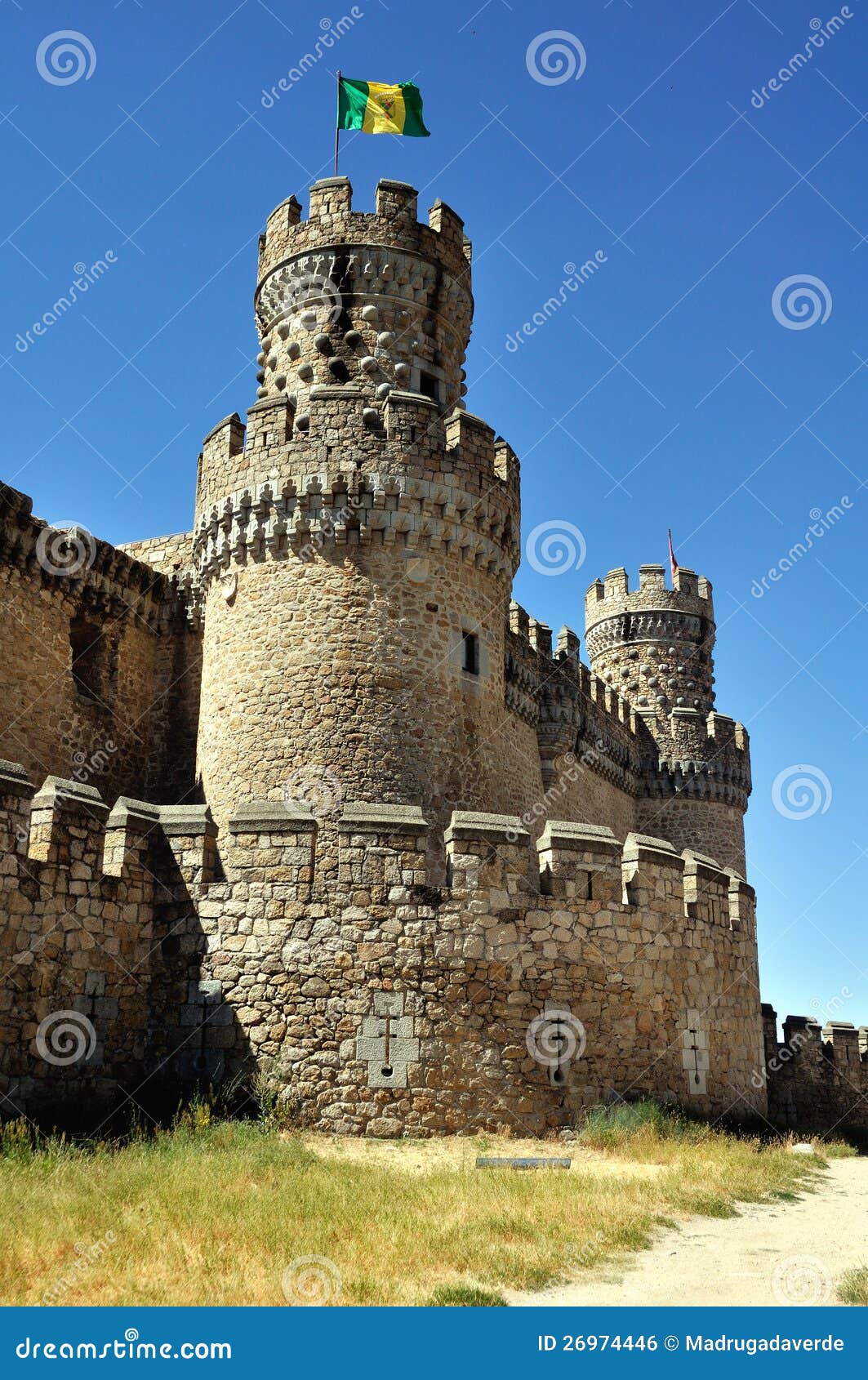Manzanares El Real Castle (Vertical) Stock Photo - Image of exterior ...
