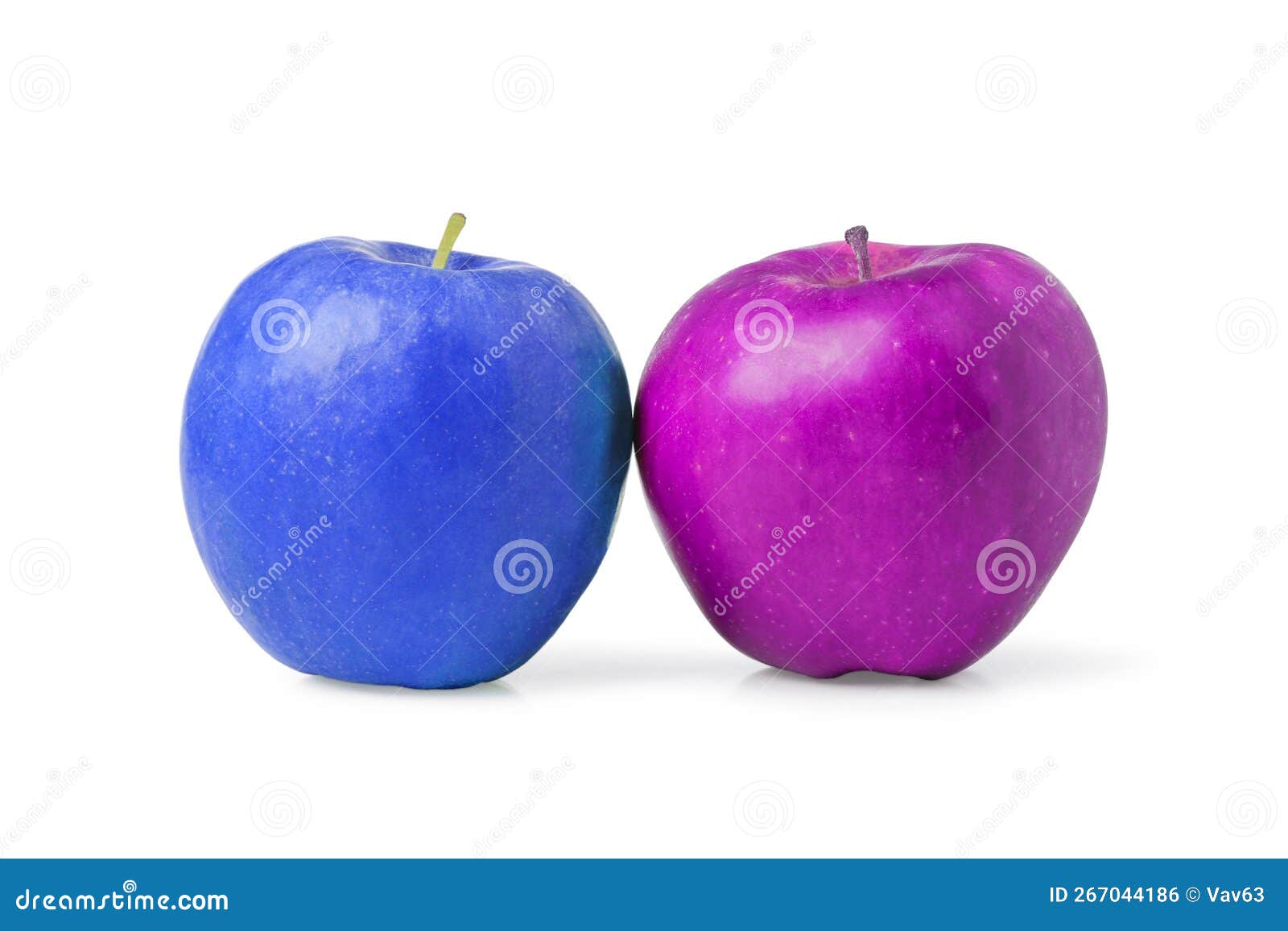 Manzanas azules y violetas foto de archivo. Imagen de objeto - 267044186