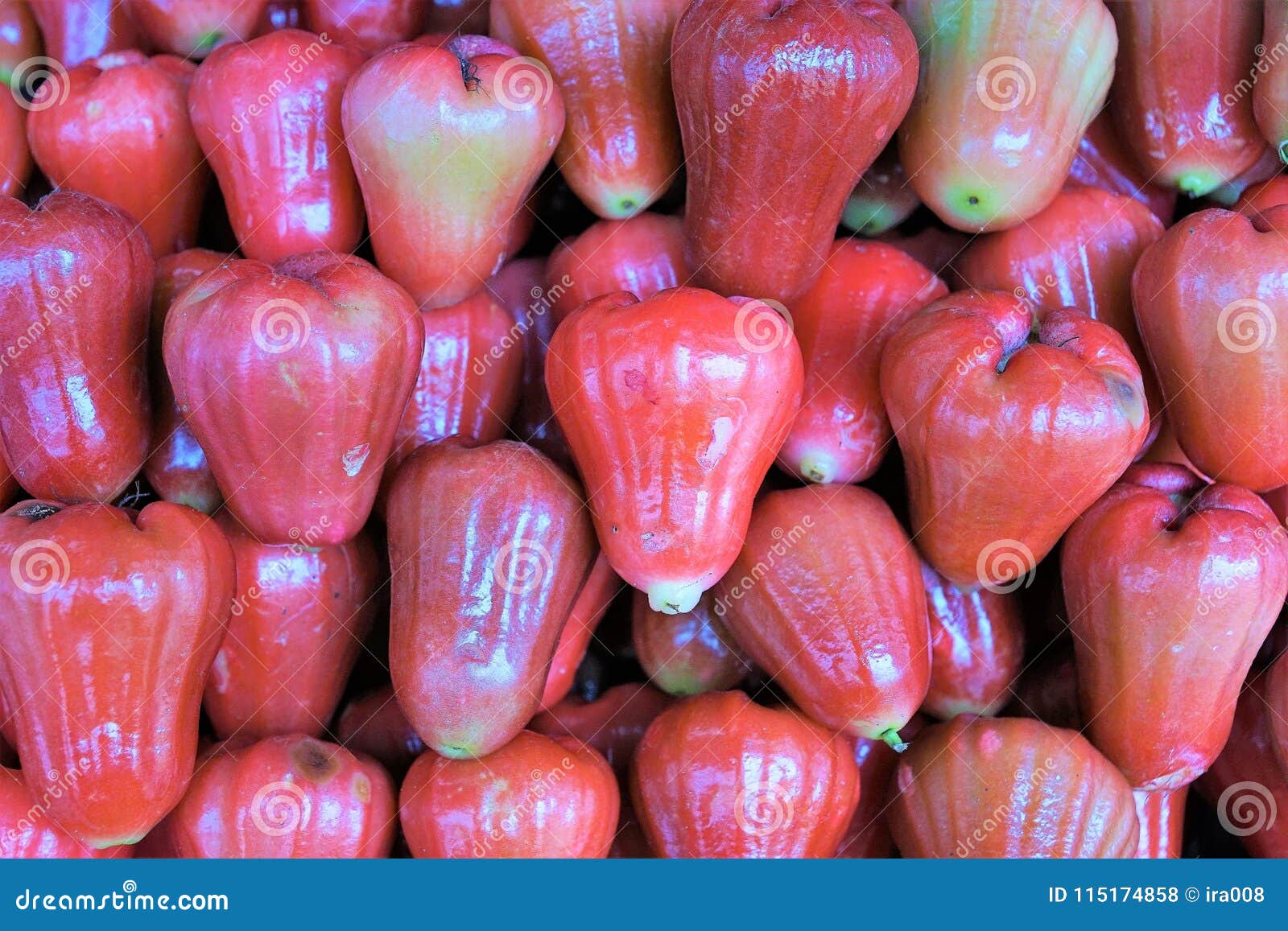 Manzanas De Java En Un Mercado En Malasia Foto de archivo - Imagen de ...