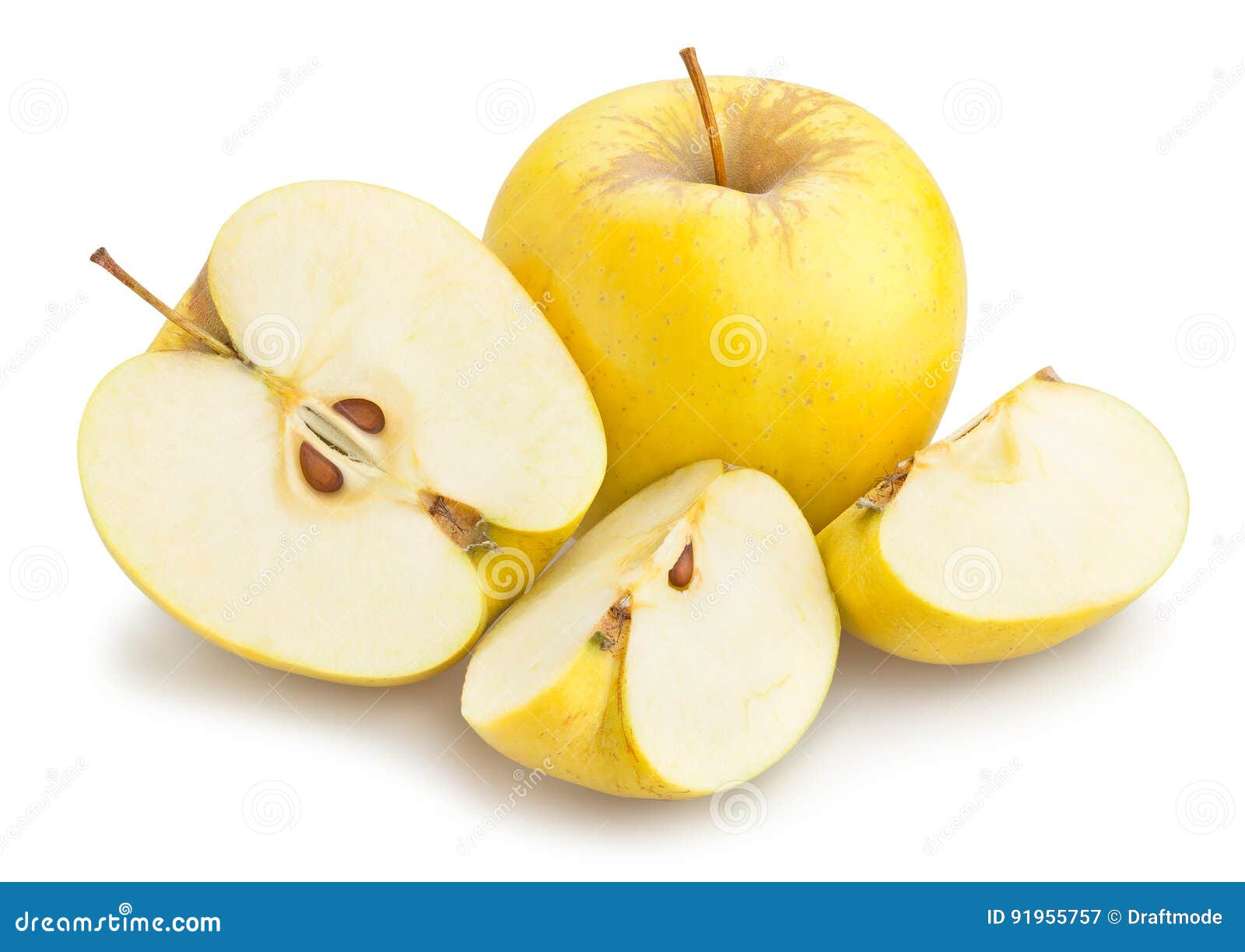 Manzanas "golden Delicious" Imagen de archivo - Imagen de rebanado ...