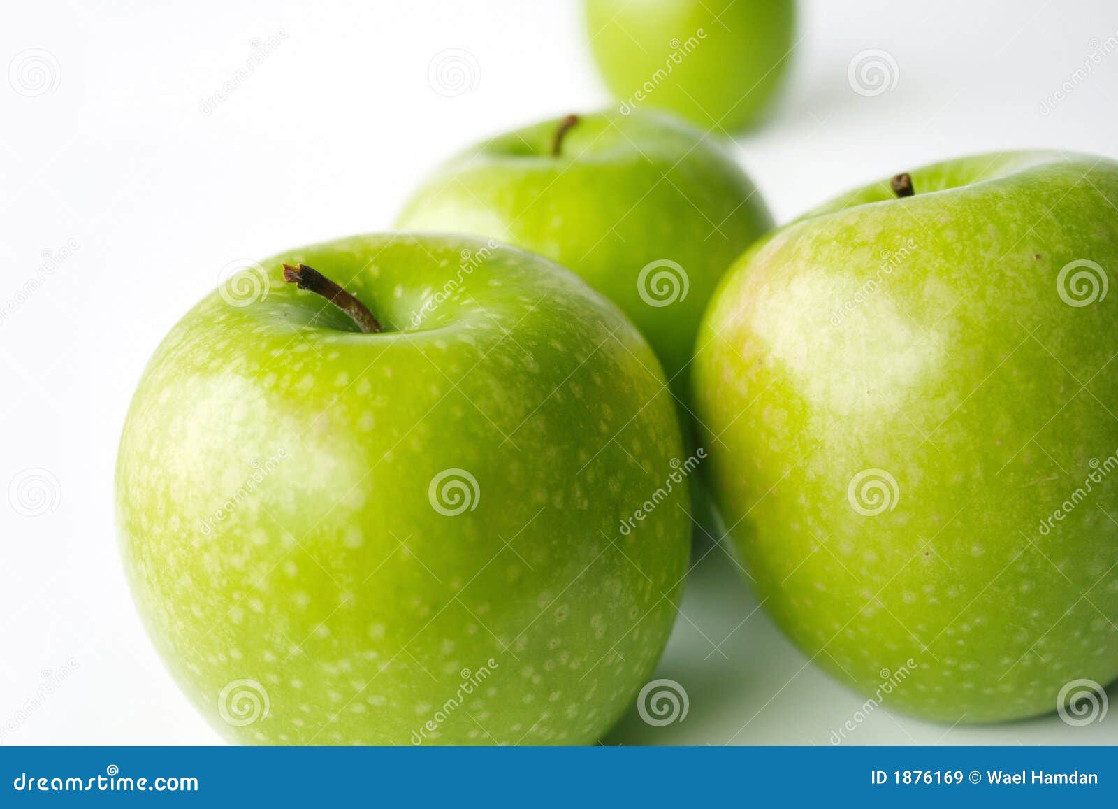 Manzanas verdes imagen de archivo. Imagen de placer, individual - 1876169