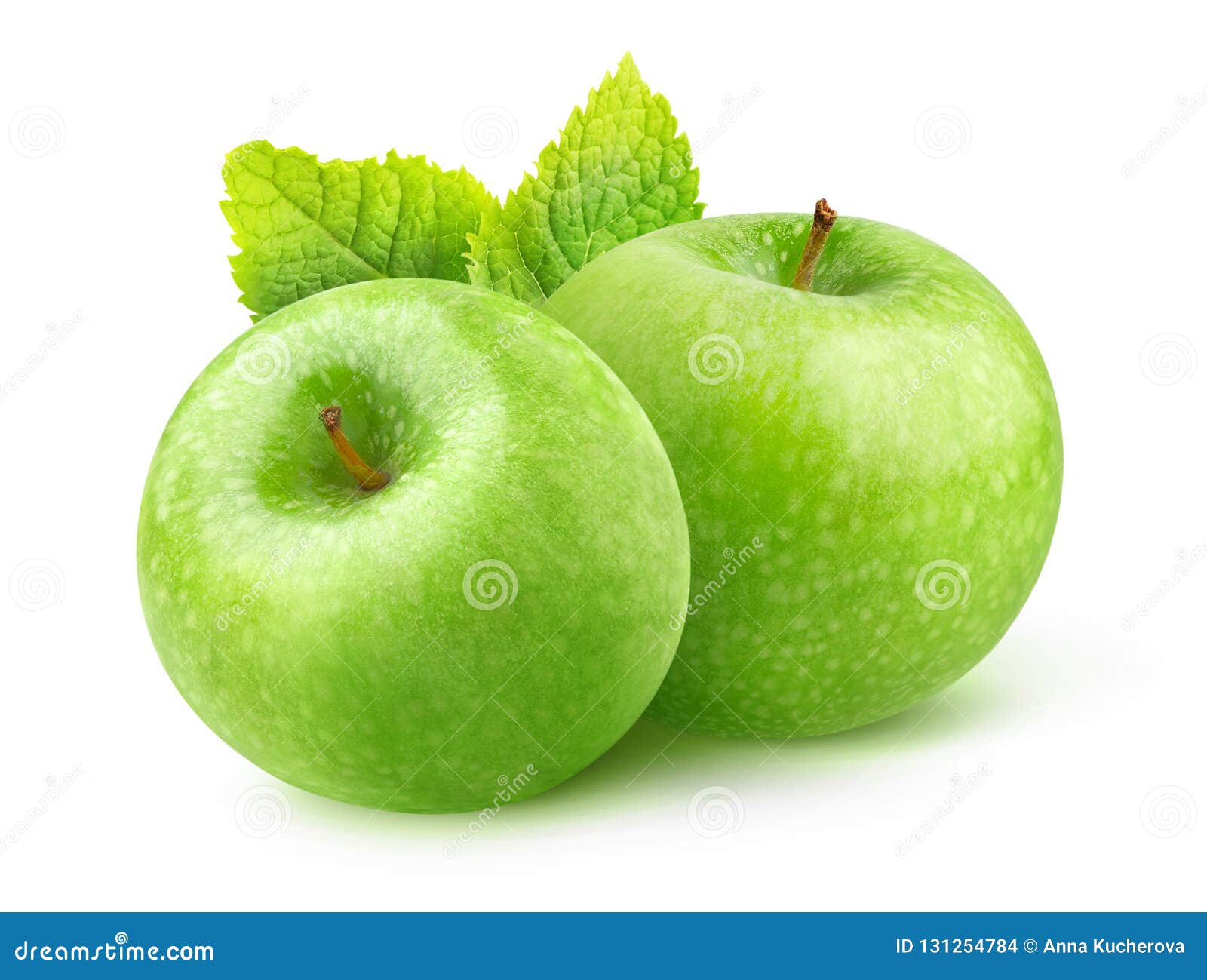 Manzanas verdes aisladas foto de archivo. Imagen de forjador - 131254784