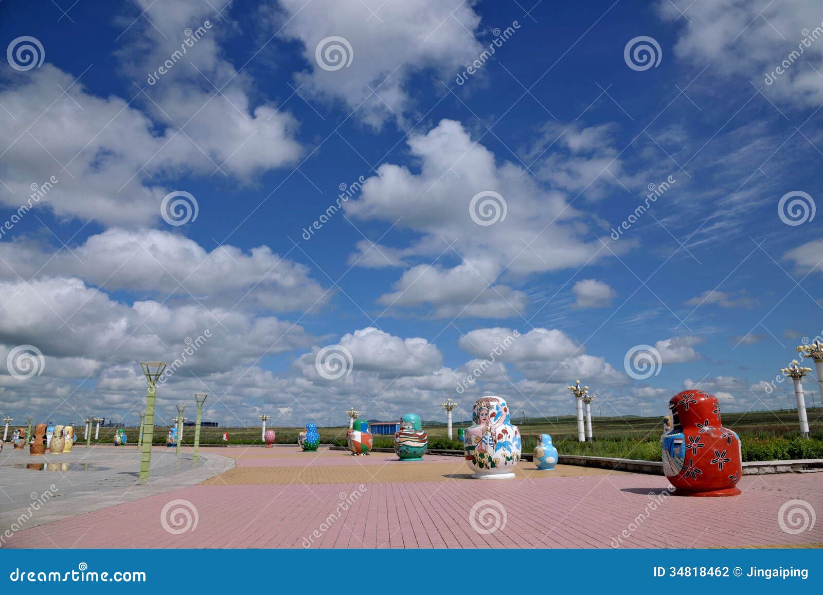 Manzhouli Matryoshka Square Editorial Photography - Image of cozy ...