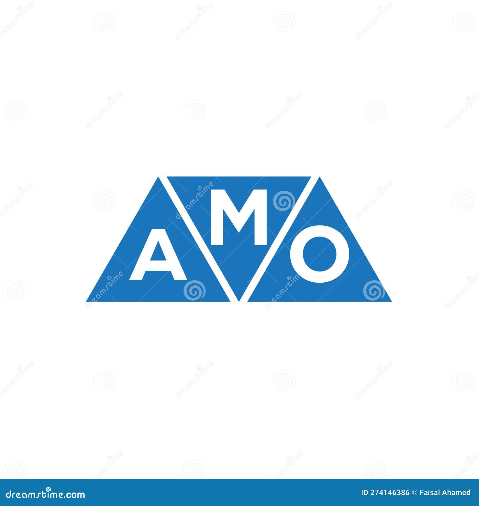 MAO Abstract Initial Logo Design on White Background. MAO Creative ...