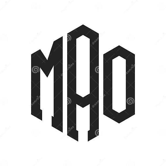 MAO Logo Design. Initial Letter MAO Monogram Logo Using Hexagon Shape ...