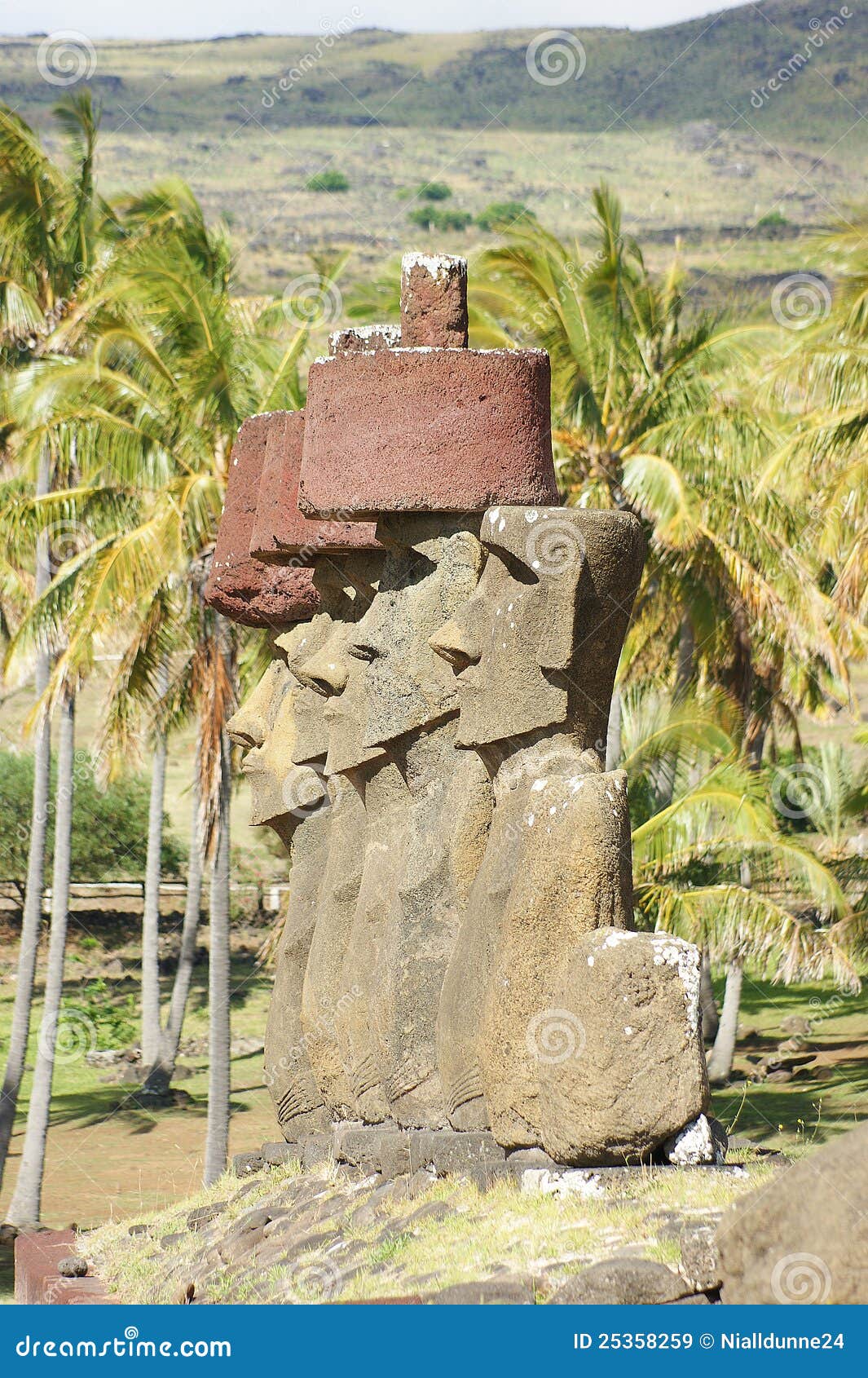 Maoi at easter island stock image. Image of tropical - 25358259