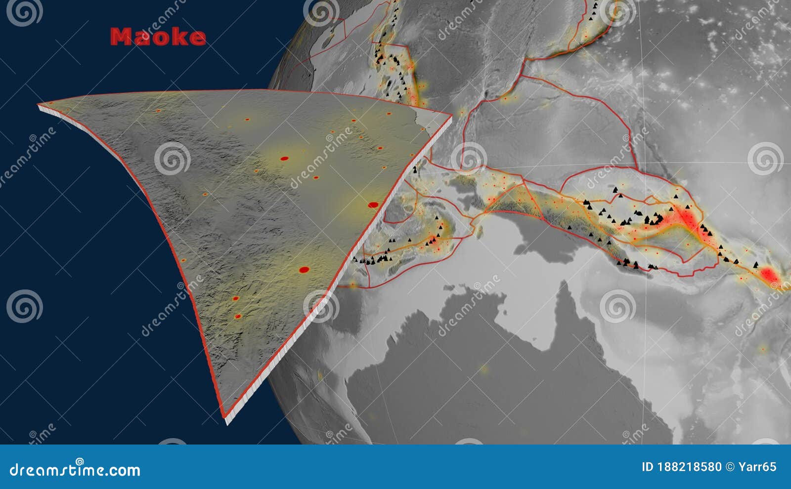 Maoke Plate Described and Presented - Grayscale Stock Illustration ...