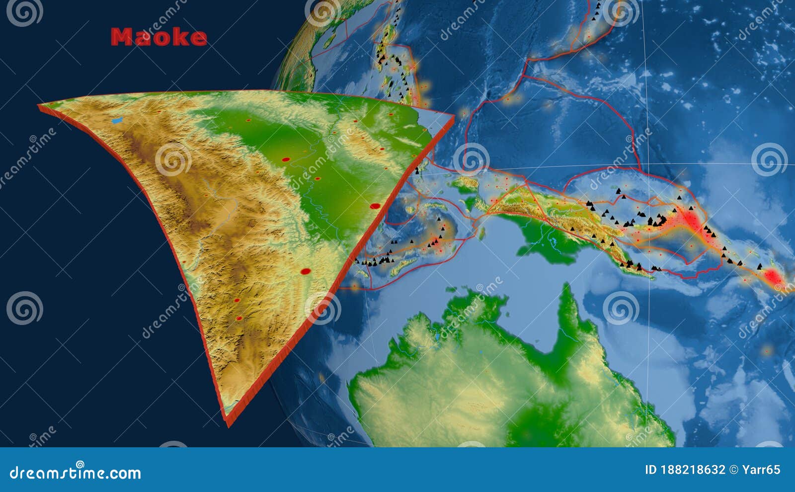 Maoke Plate Described and Presented - Physical Stock Illustration ...