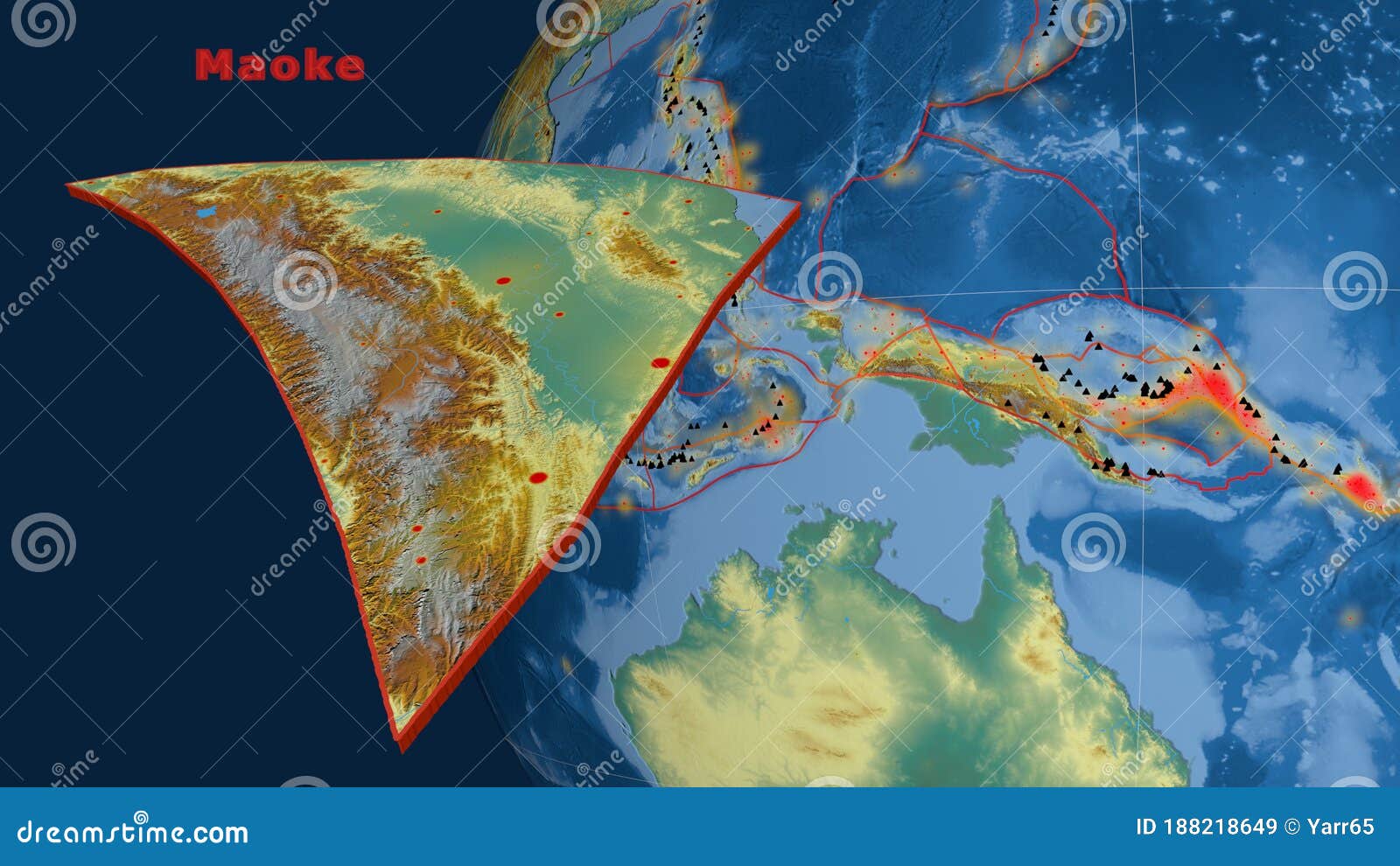 Maoke Plate Described and Presented - Relief Stock Illustration ...