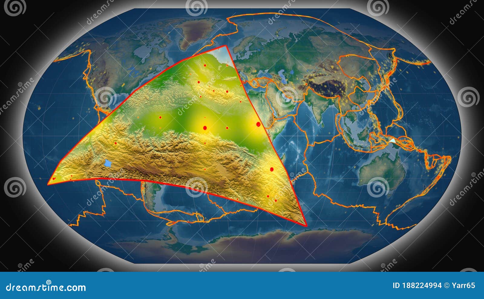 Maoke Plate Presented, Kavrayskiy Projection - Physical Stock ...