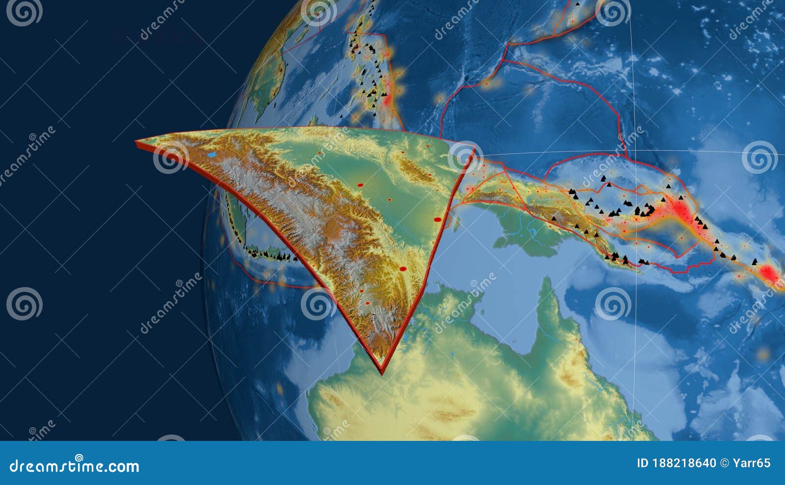 Maoke Plate Presented - Relief Stock Illustration - Illustration of ...