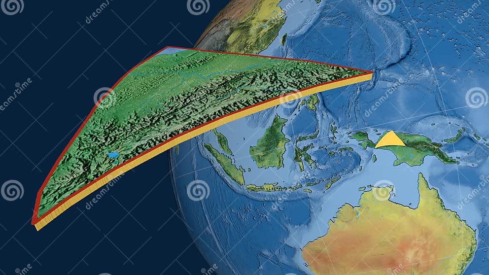 Maoke Plate Presented - Topographic Stock Illustration - Illustration ...