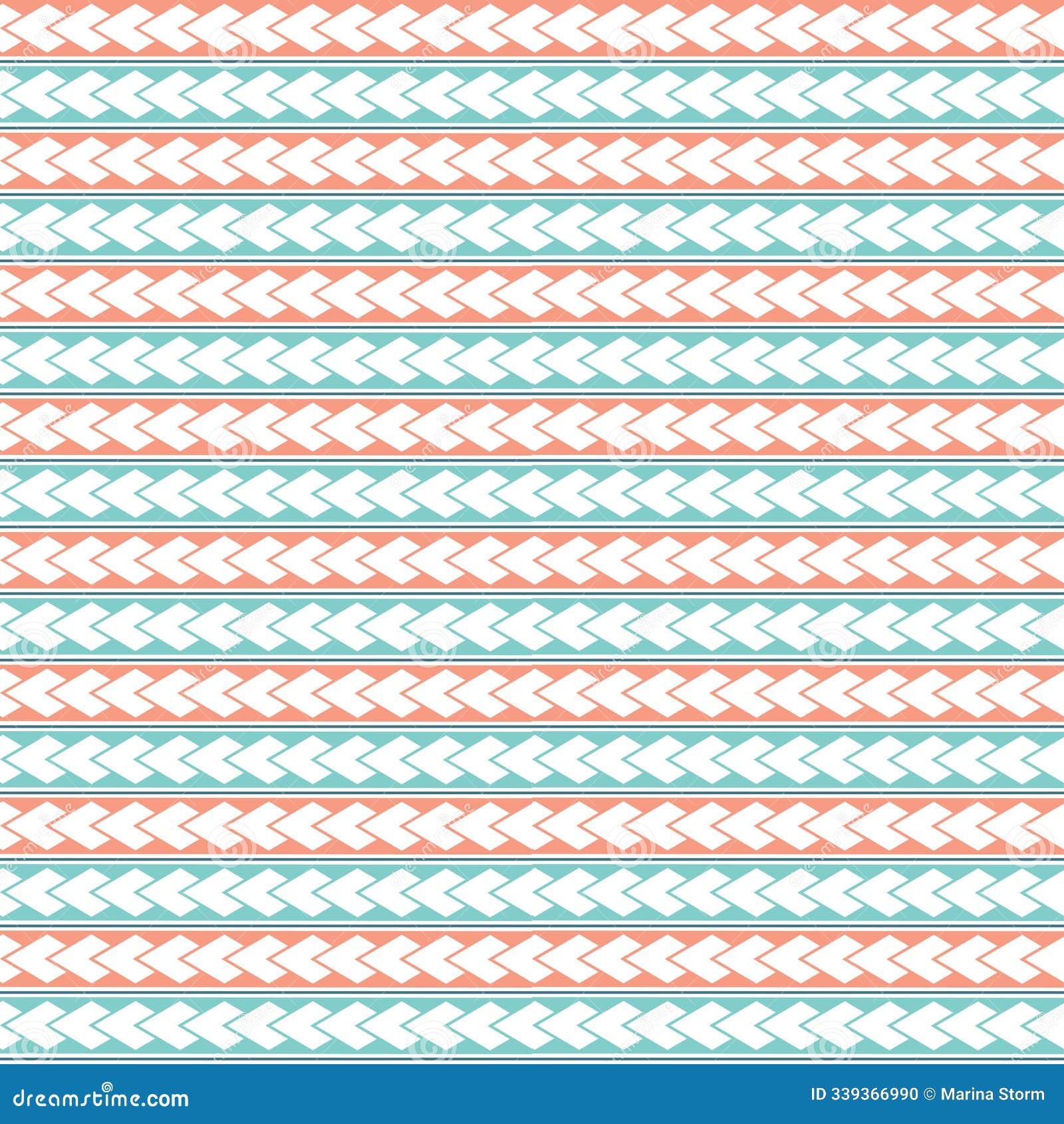 Maori-Inspired Geometric Seamless Pattern Stock Vector - Illustration ...