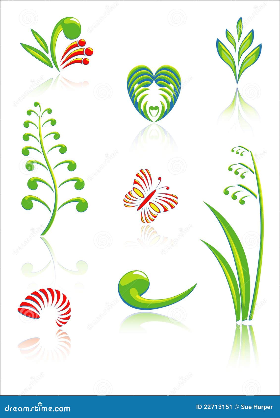 Maori Koru Design Color Elements Set Stock Vector - Illustration of ...