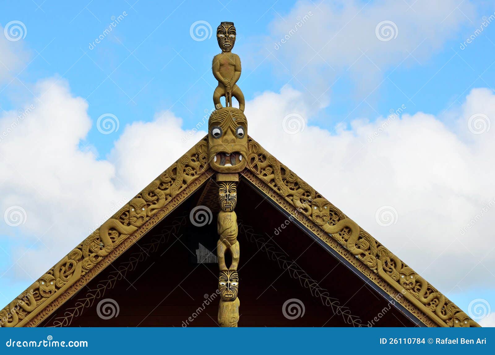 Maori Marae editorial stock image. Image of hand, history - 26110784