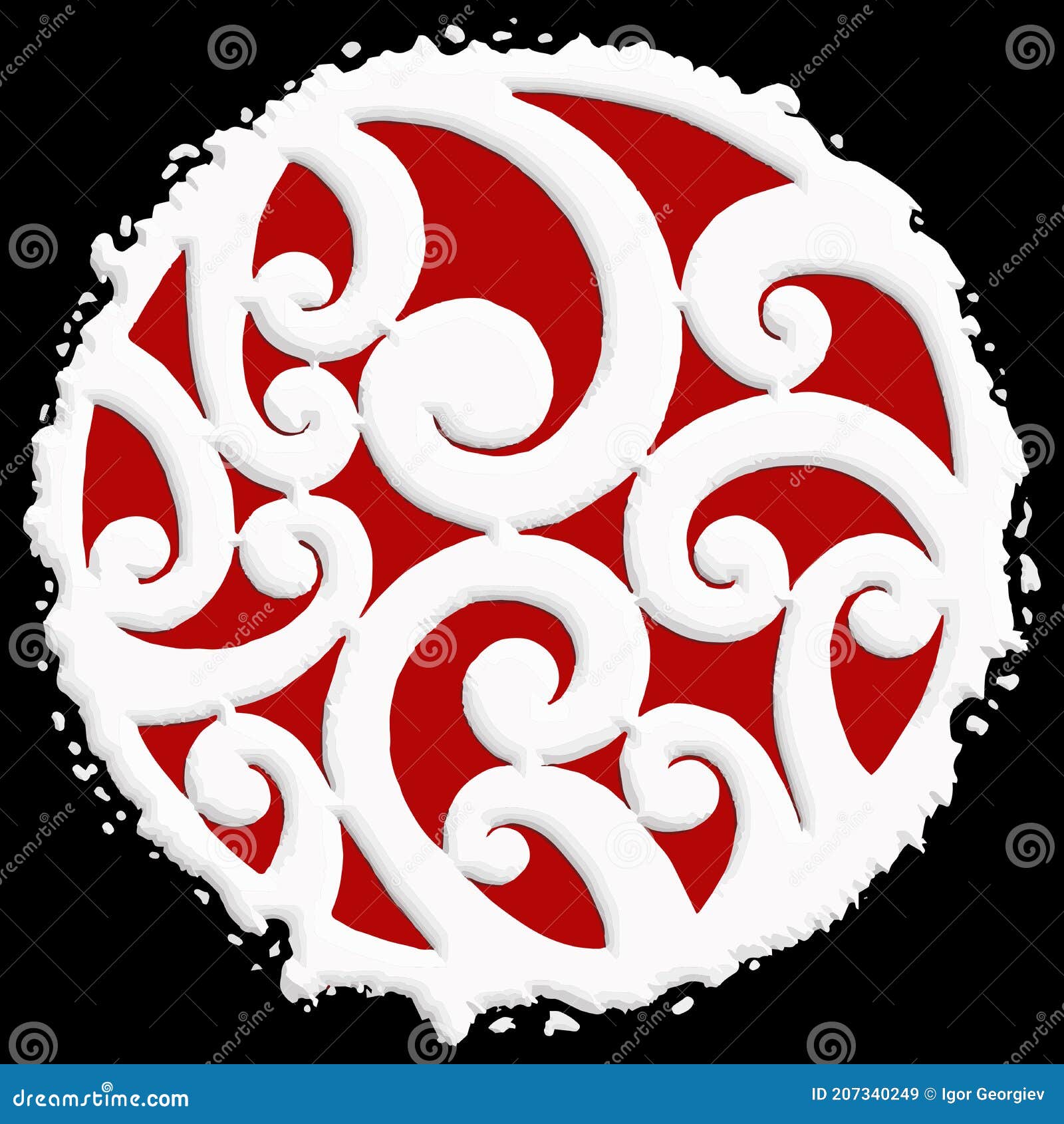 Maori Pattern Tattoo Flash Set. Cartoon Vector | CartoonDealer.com ...