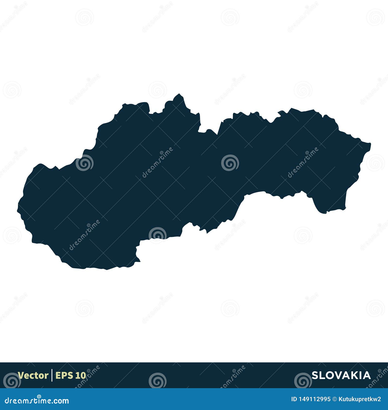 Slovakia - Europe Countries Map Vector Icon Template Illustration ...