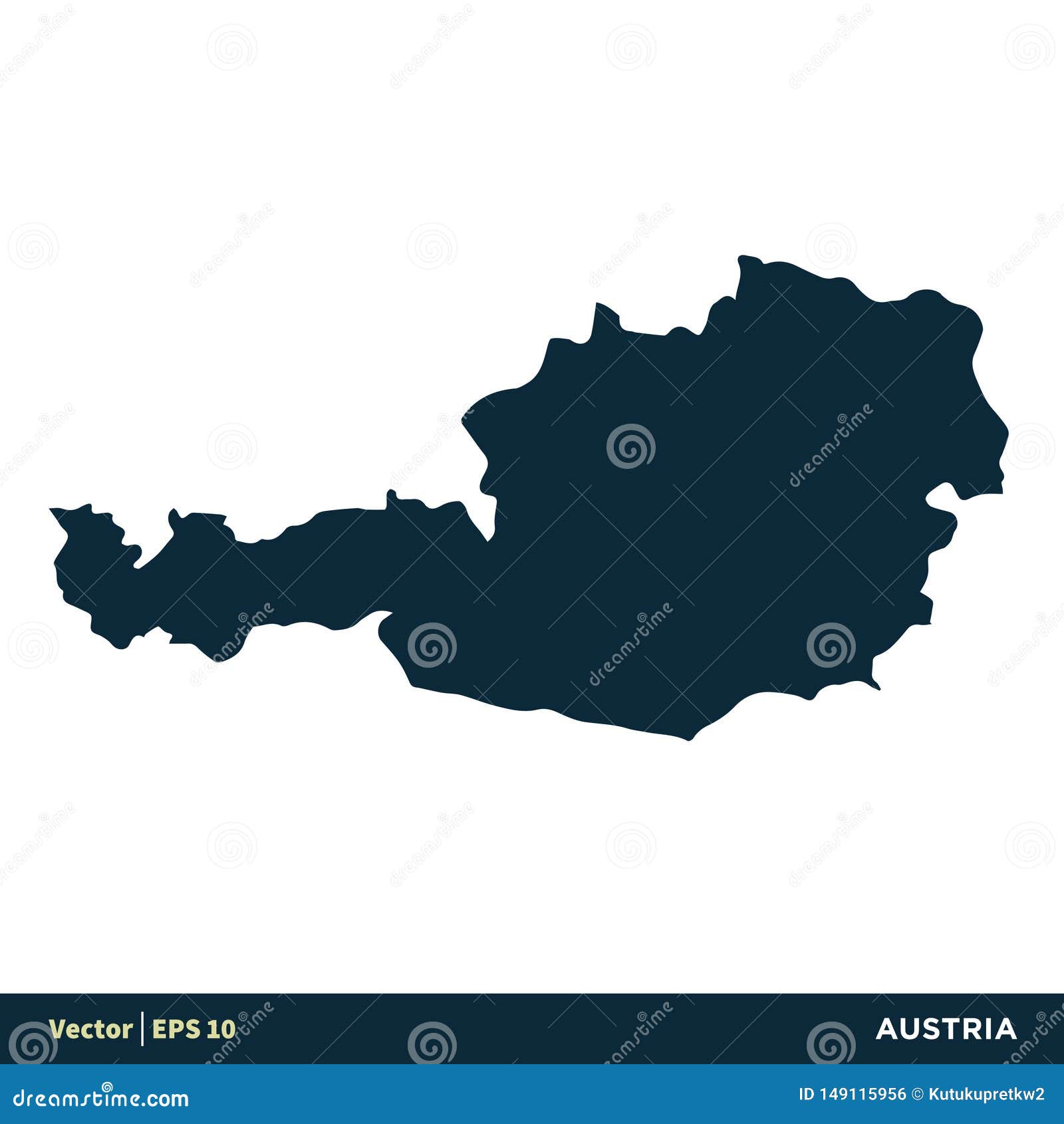 Austria - Europe Countries Map Vector Icon Template Illustration Design ...