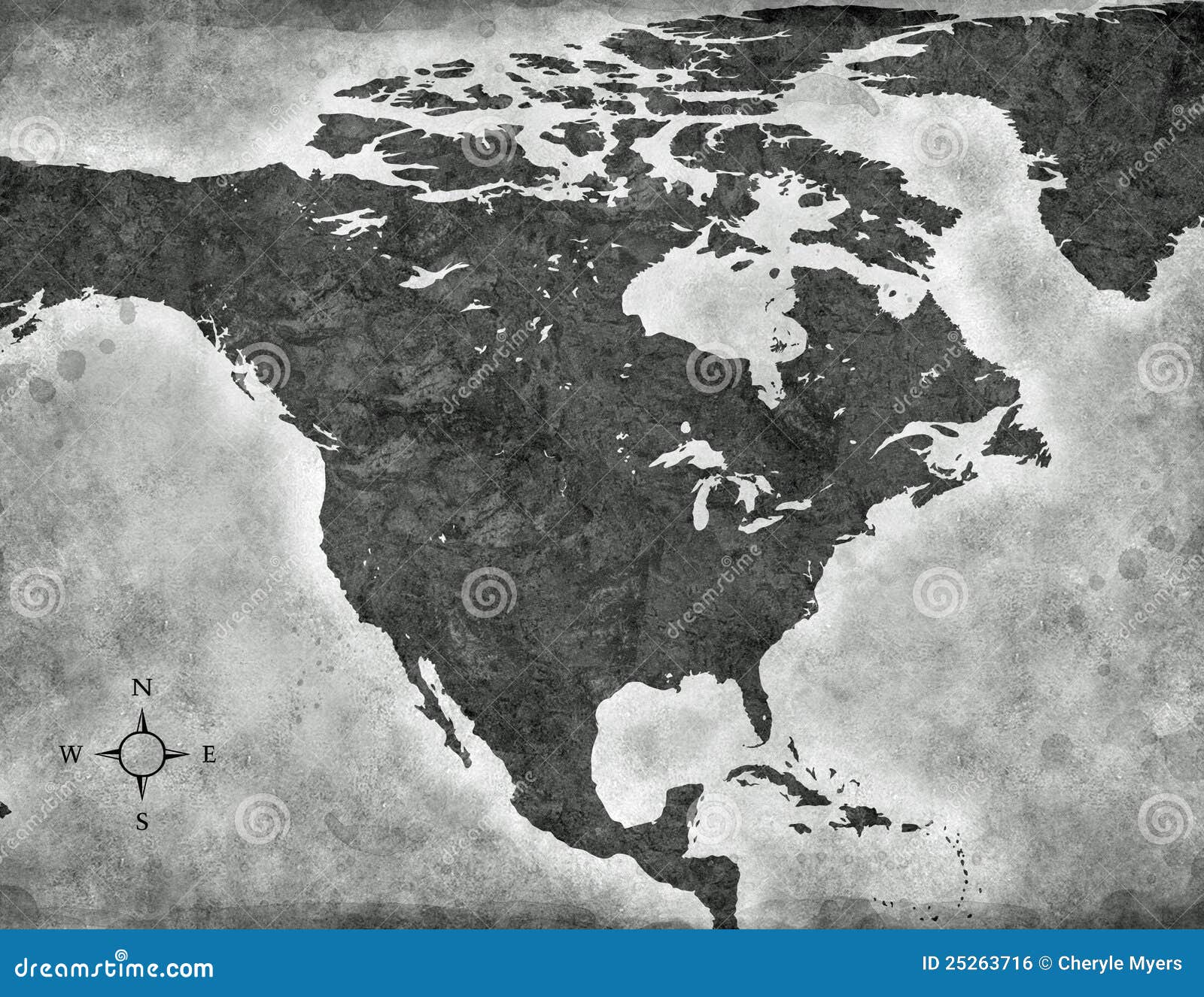 Map stock illustration. Illustration of american, compass - 25263716