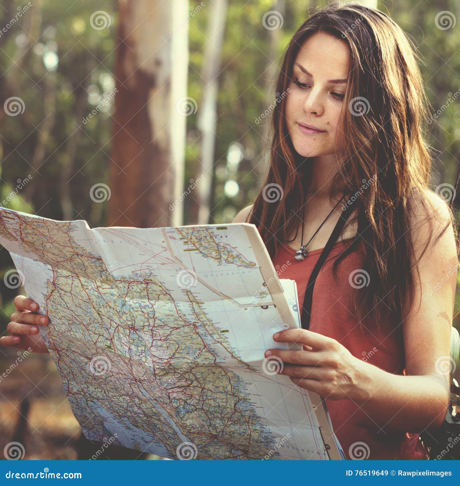 Map Adventure Destination Navigation Route Trip Concept Stock Image ...