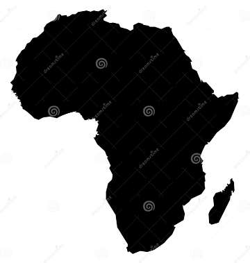 Map of africa stock vector. Illustration of continent - 97333944