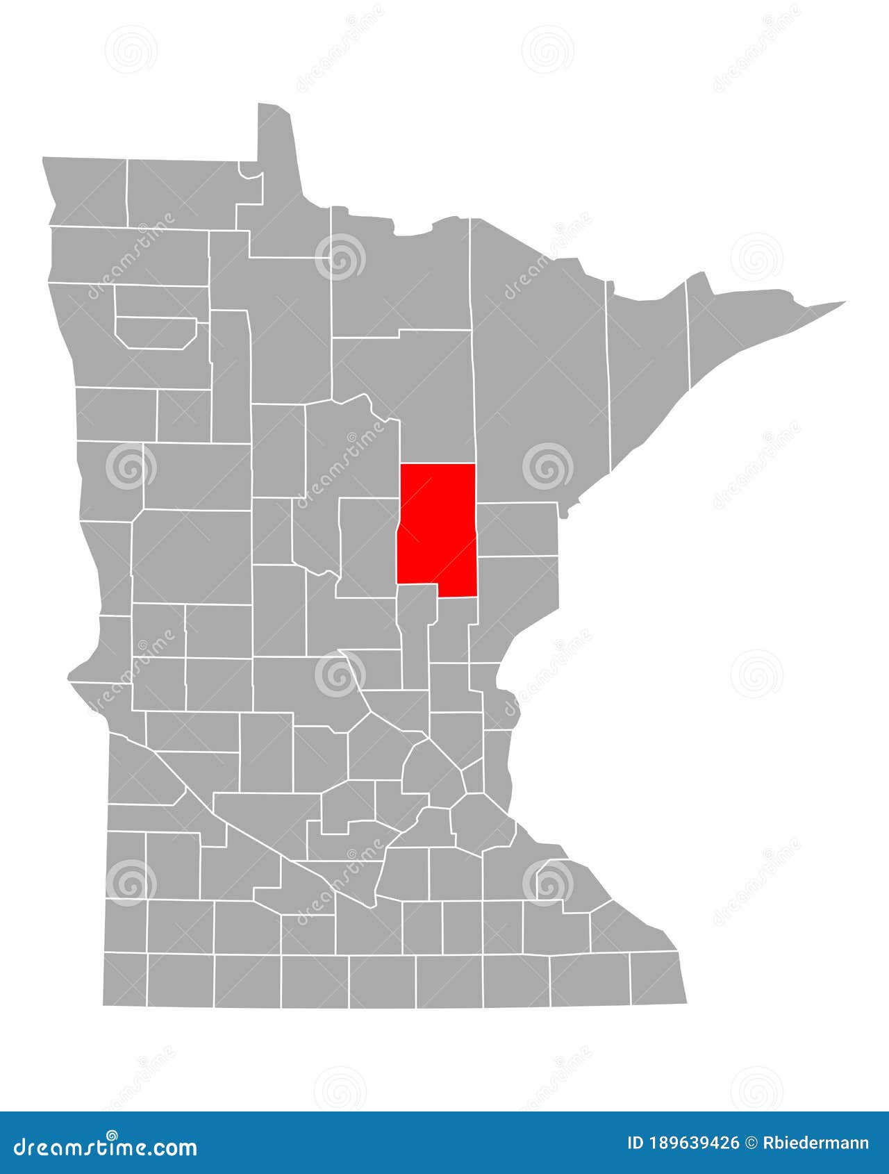 Map of Aitkin in Minnesota stock vector. Illustration of geography ...