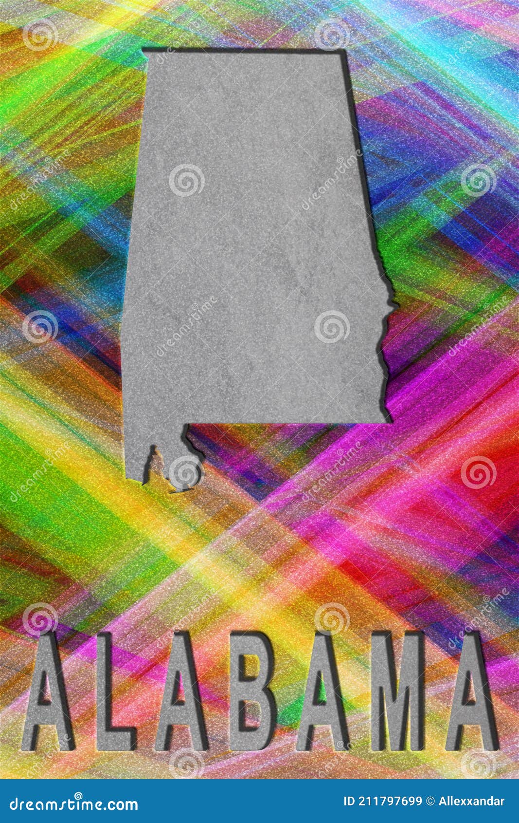 Colorful Alabama Political Map With Clearly Labeled, Separated Layers ...