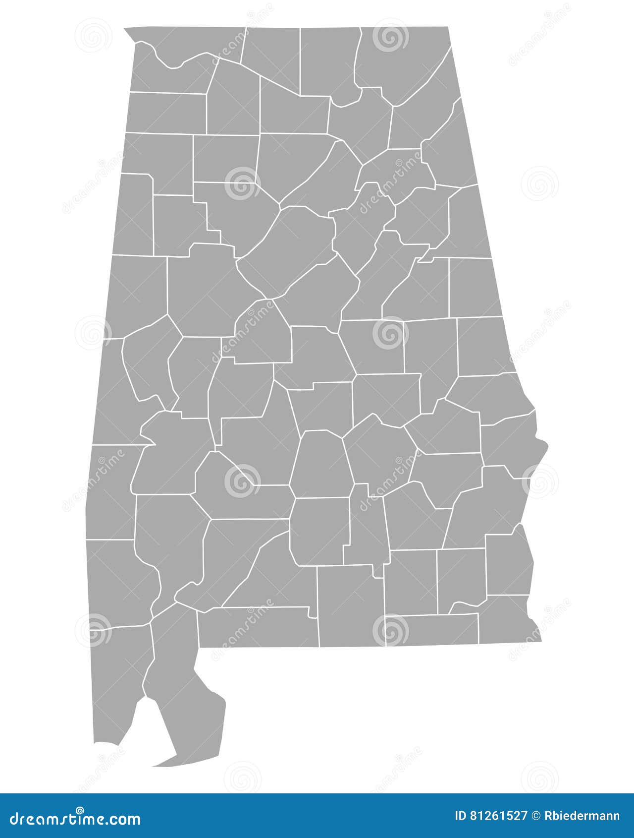 Map of Alabama stock vector. Illustration of geography - 81261527