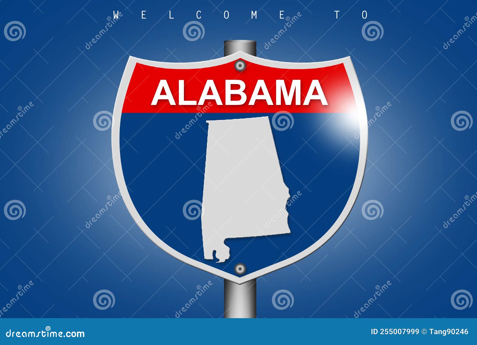 Alabama Road And Highway Map. Vector Illustration | CartoonDealer.com ...