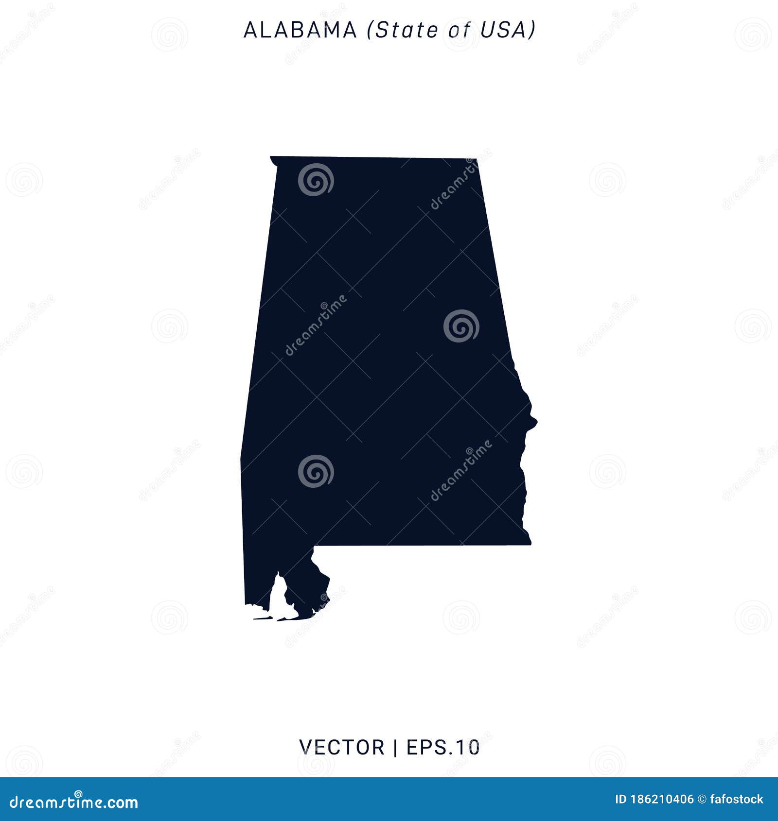 Map of Alabama Vector Design Template Stock Vector - Illustration of ...