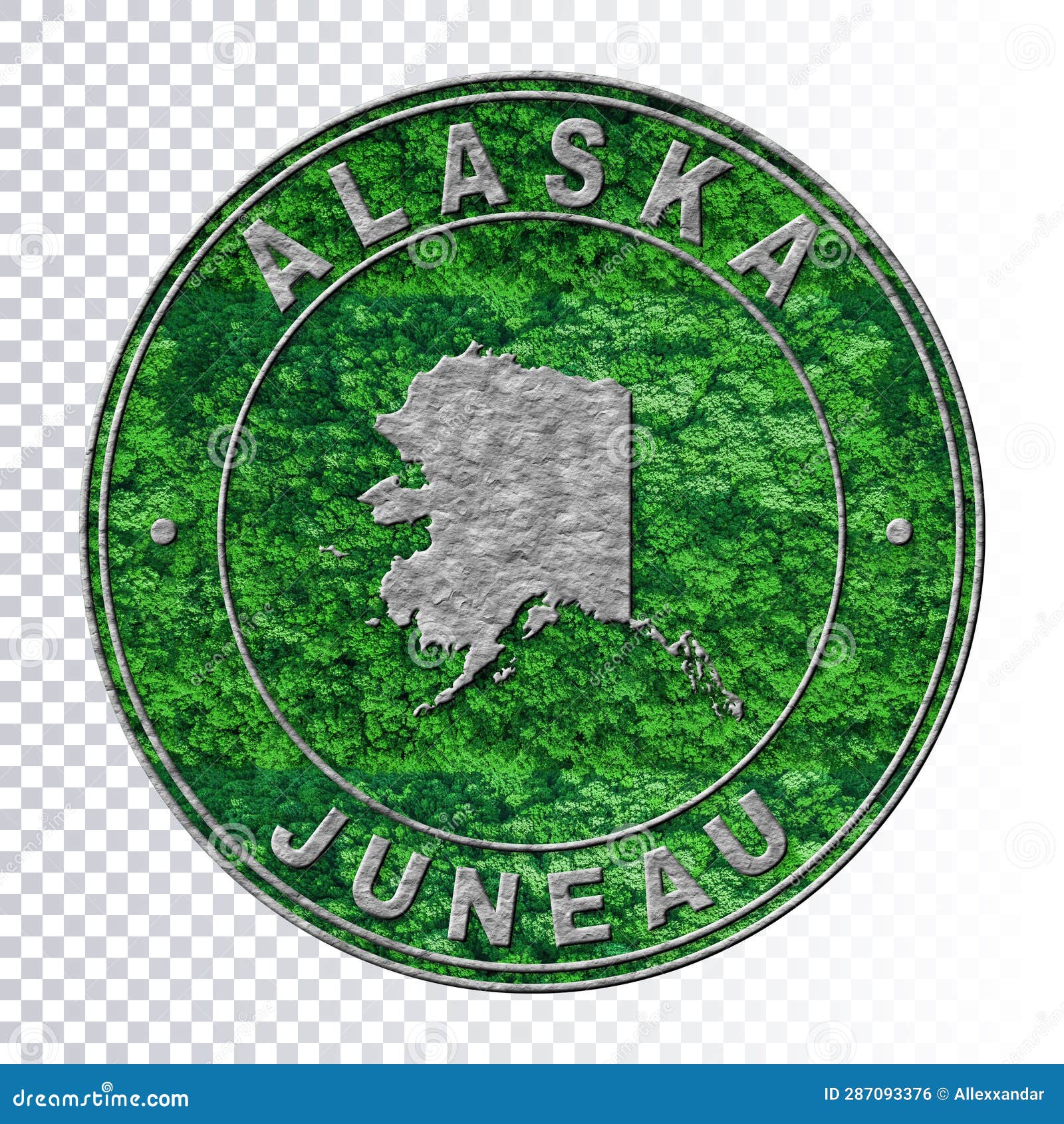 Map of Alaska, Environment Concept, Co2 Emission Concept Stock ...