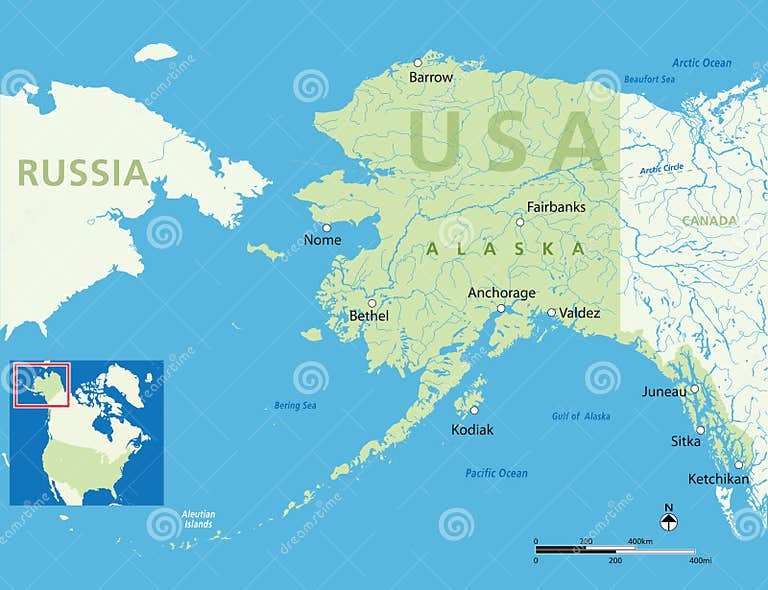Alaska map stock illustration. Illustration of border - 30025554