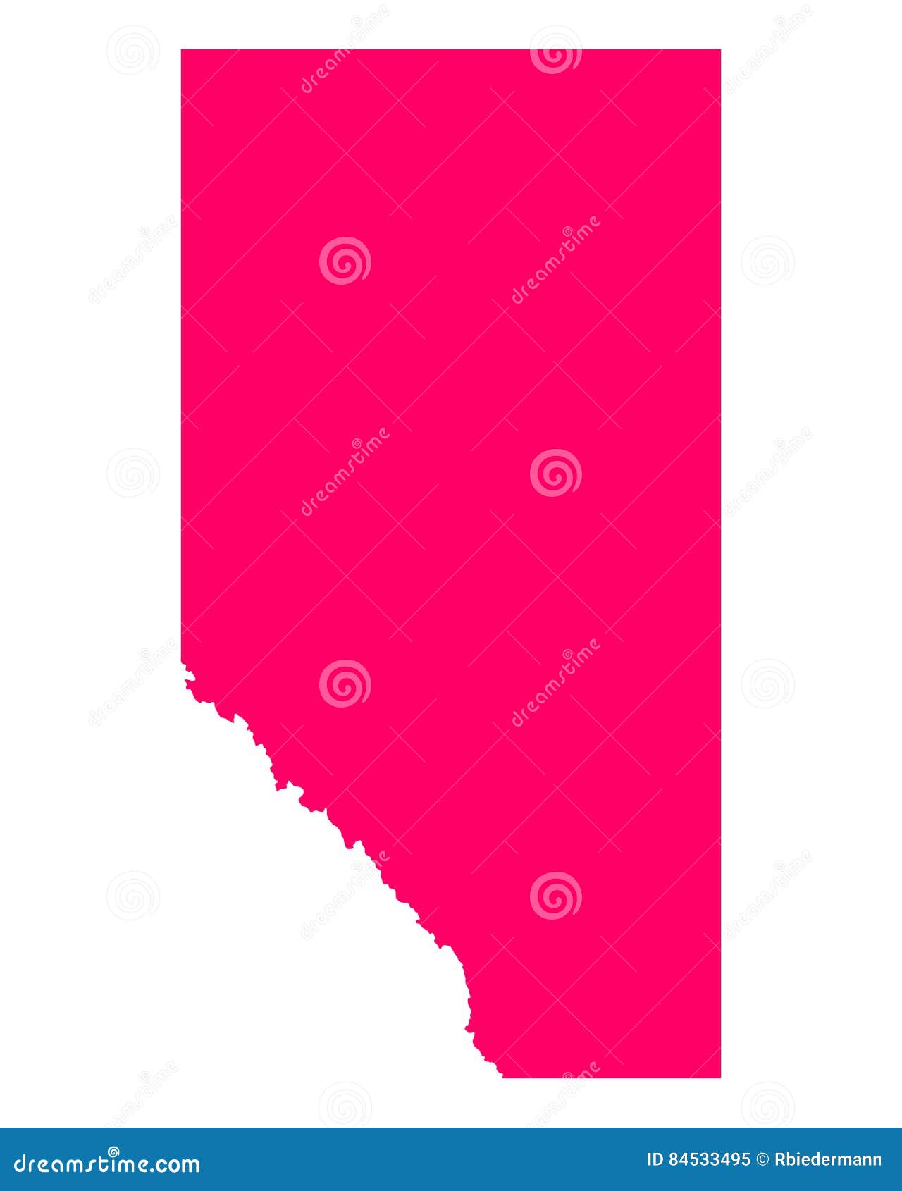Map of Alberta stock vector. Illustration of isolated - 84533495