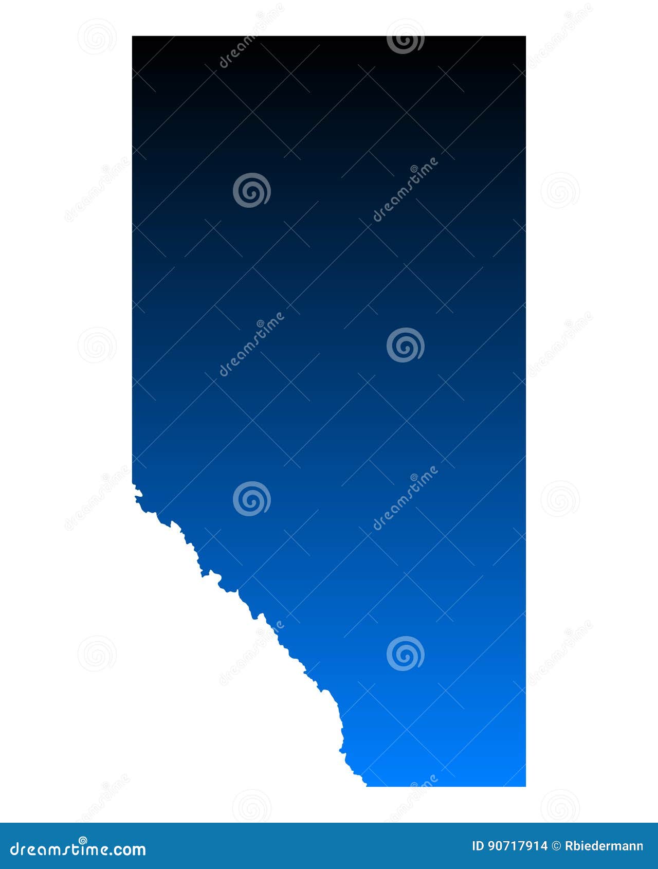 Map of Alberta stock vector. Illustration of blue, alberta - 90717914