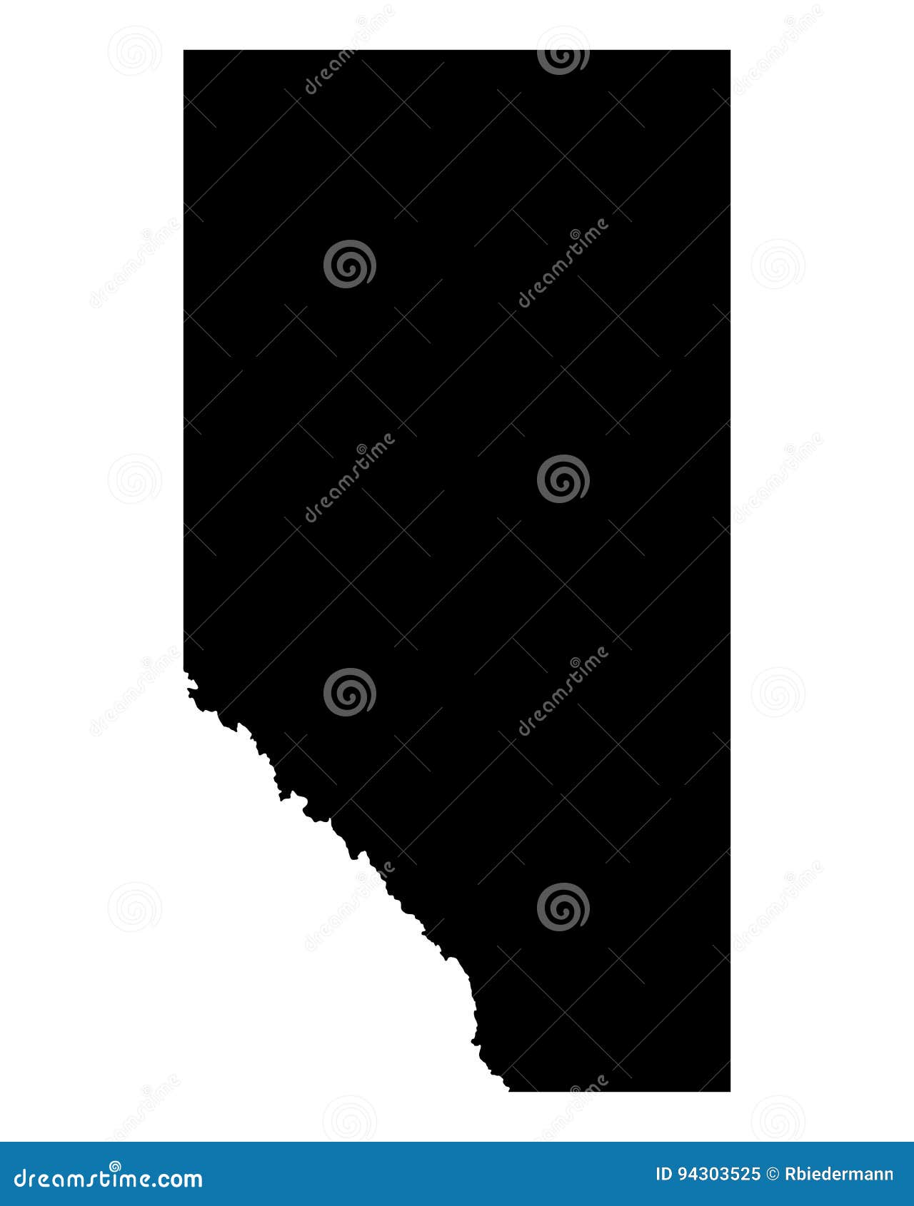 Map of Alberta stock vector. Illustration of black, line - 94303525
