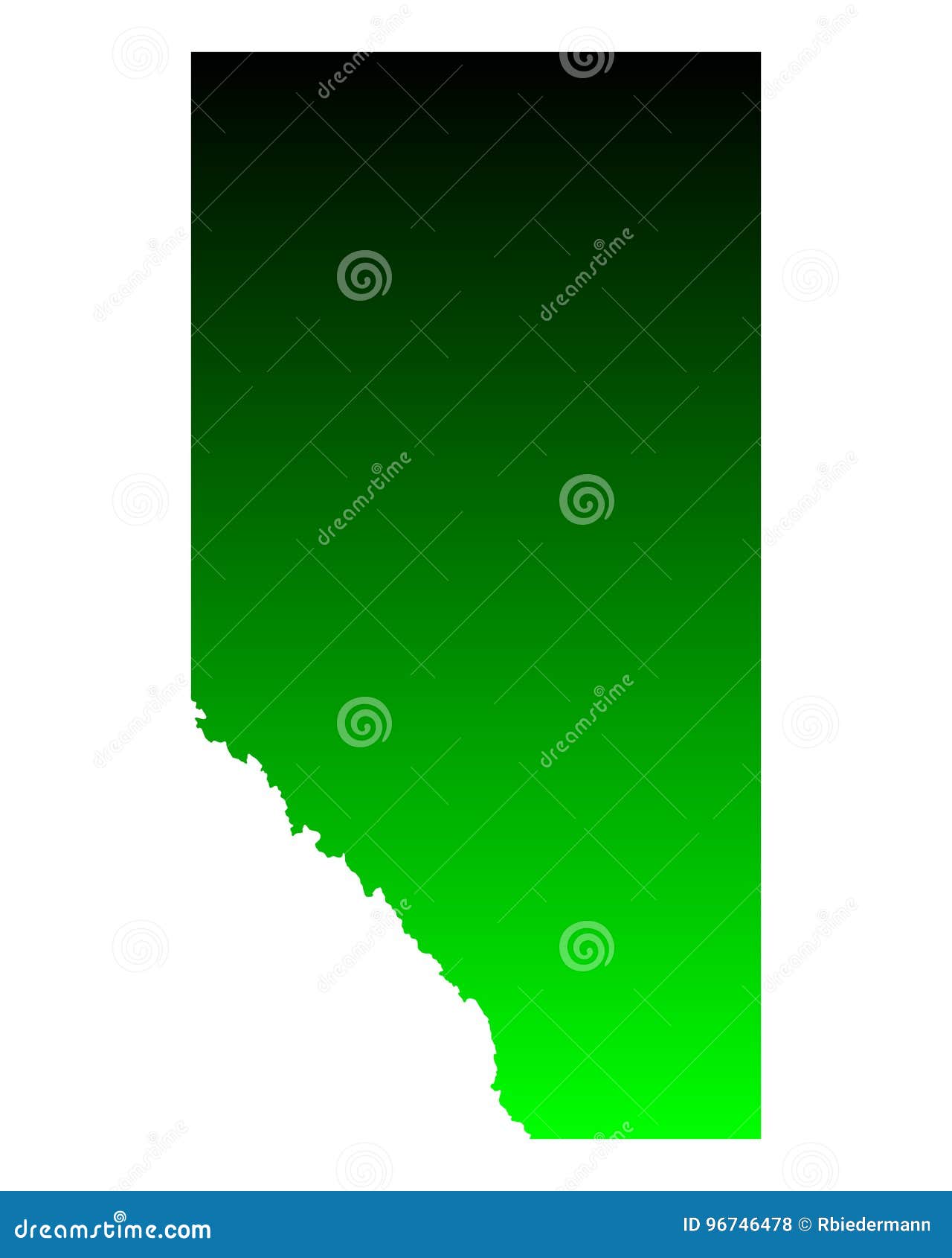 Map of Alberta stock vector. Illustration of vector, contour - 96746478