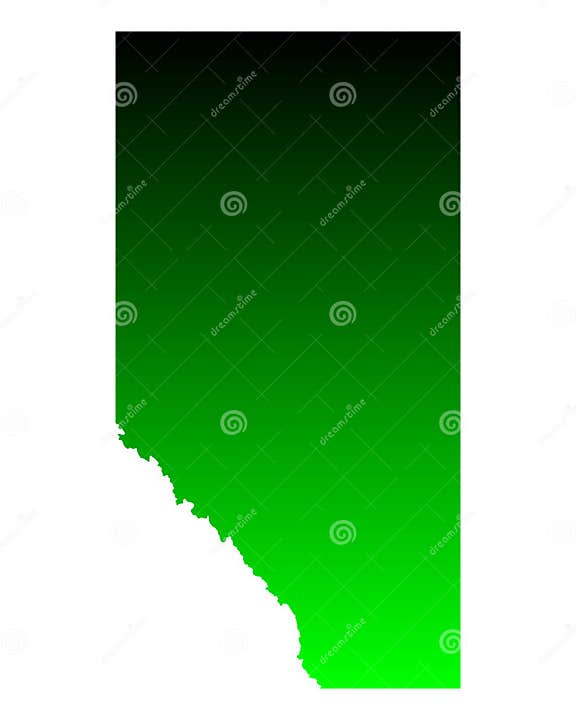 Map of Alberta stock vector. Illustration of vector, contour - 96746478