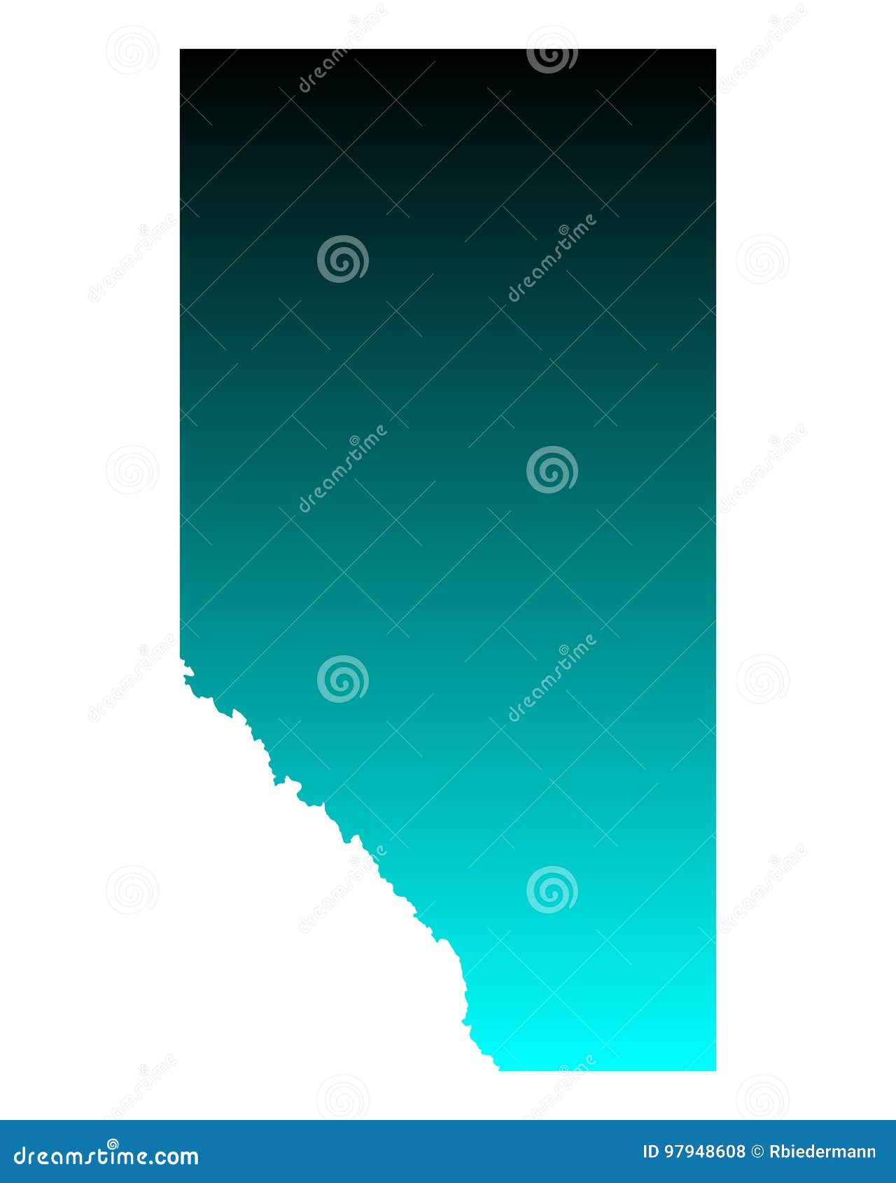 Map of Alberta stock vector. Illustration of geography - 97948608