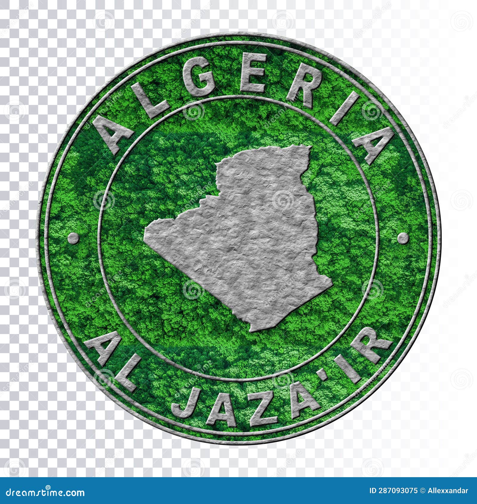 Map of Algeria, Environment Concept, CO2 Emission Concept Stock ...