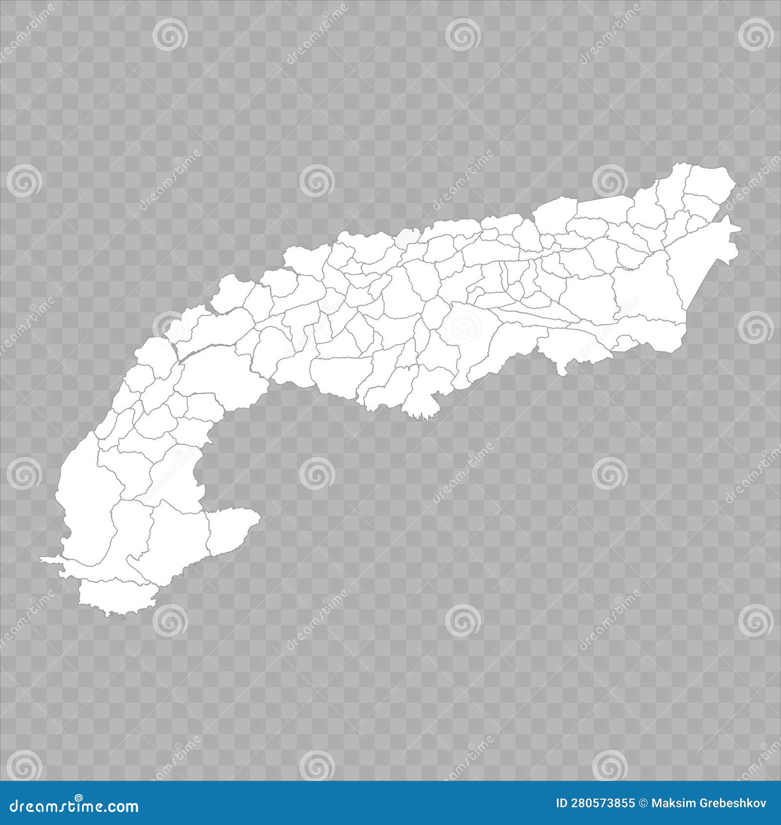 Map of Alps with Alpine Regions Borders Stock Vector - Illustration of ...