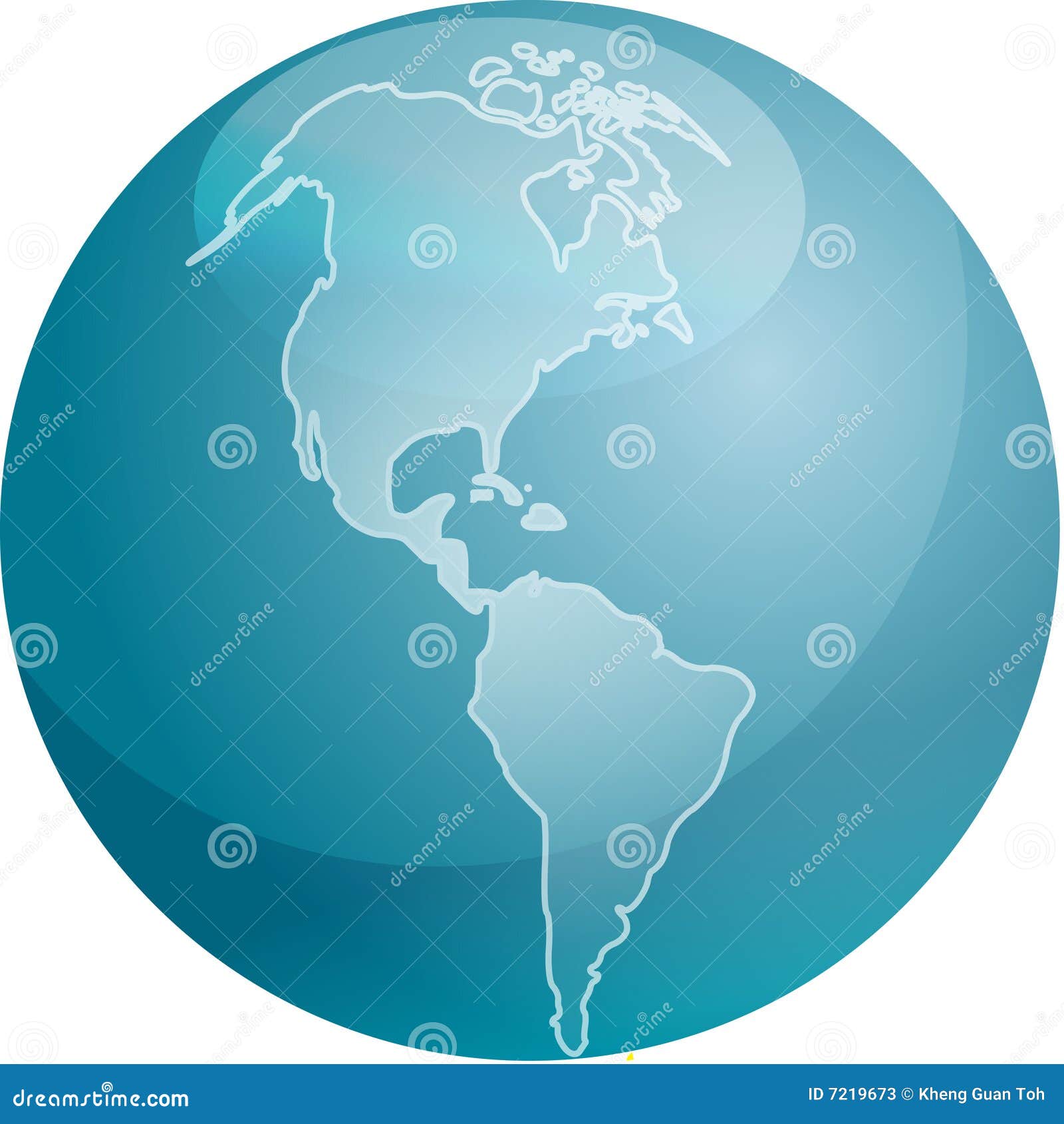Map of Americas sphere stock vector. Illustration of globe - 7219673