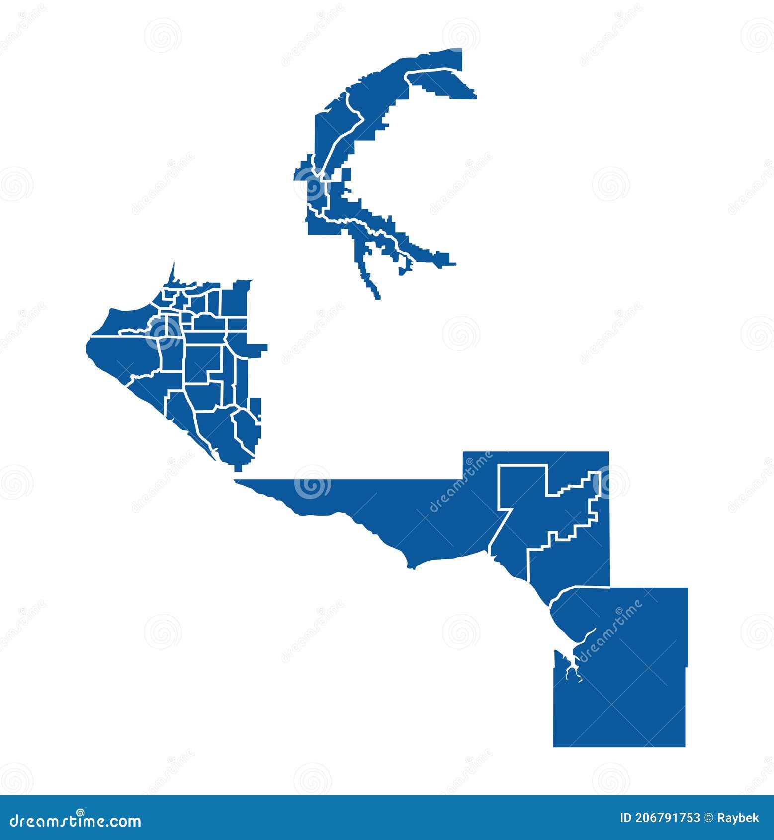 Map of Anchorage city stock illustration. Illustration of plan - 206791753