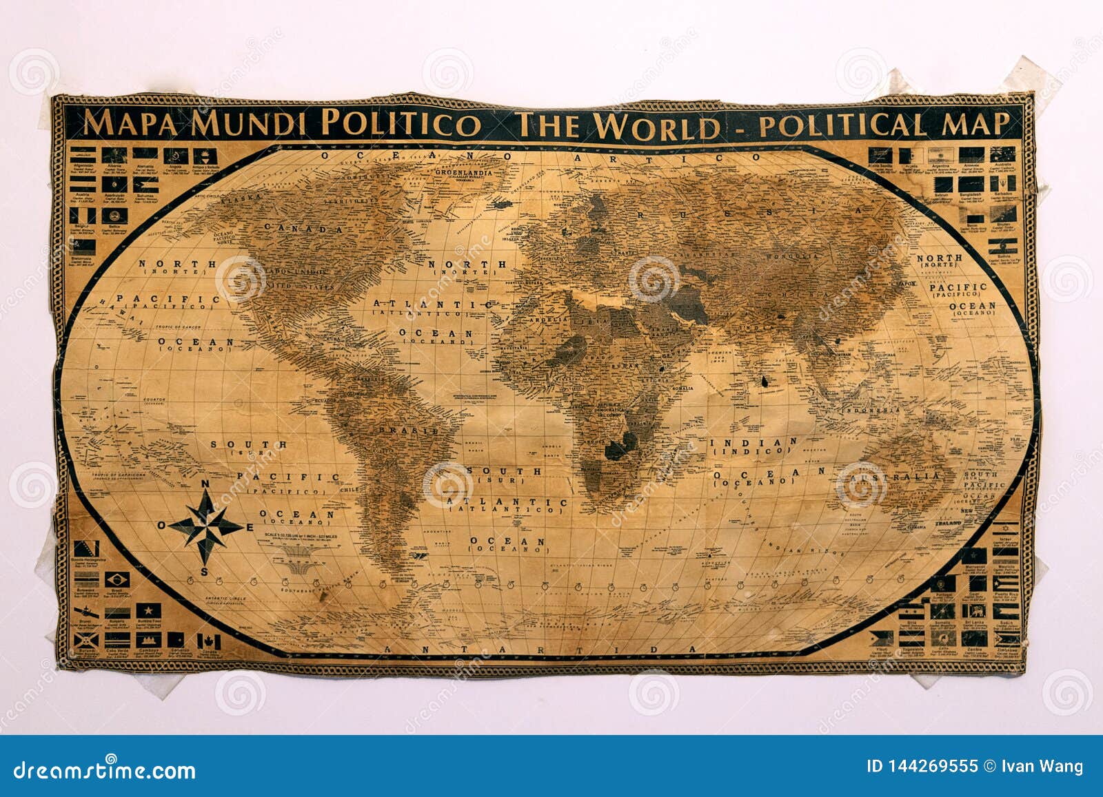 A Map of the Ancient World`s Navigation in the Middle Ages Was Placed ...