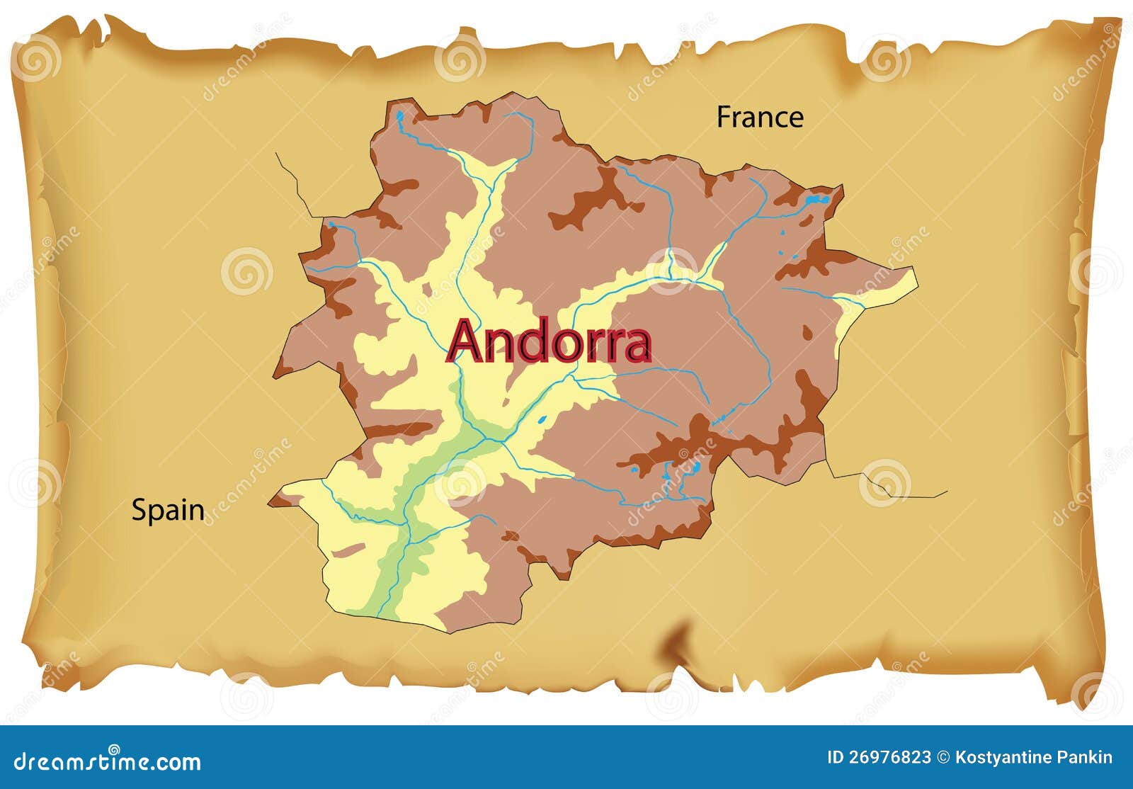 Map Of Andorra Cartoon Vector | CartoonDealer.com #26976823
