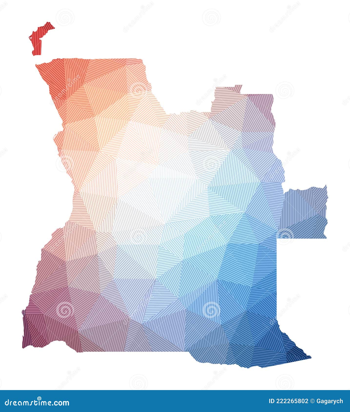 Map of Angola. stock vector. Illustration of country - 222265802