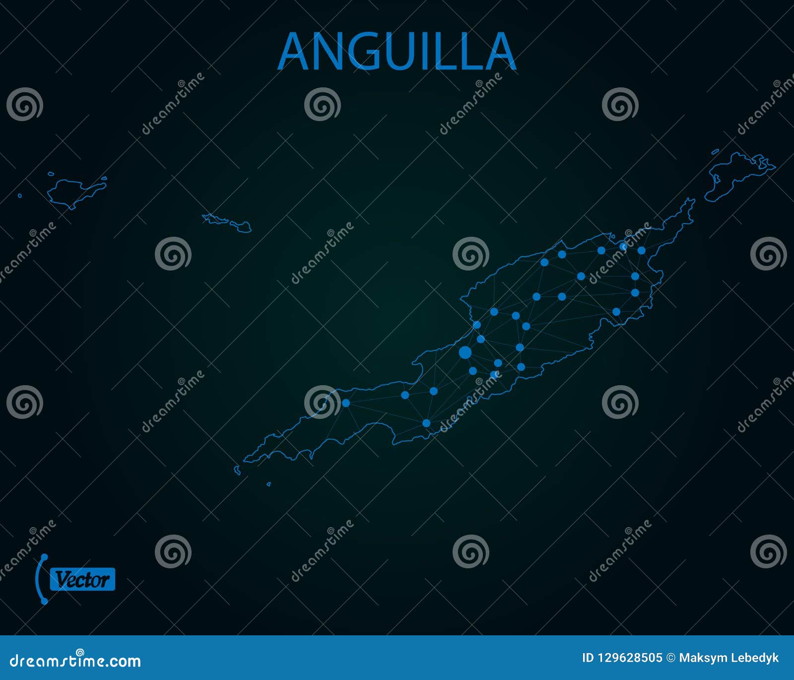 Anguilla On A World Map