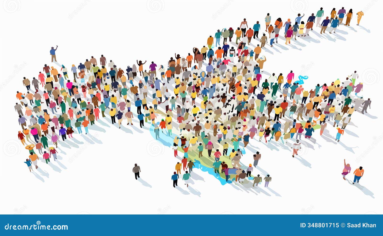 A Map of Antigua and Barbuda Showing a Large Group of People ...