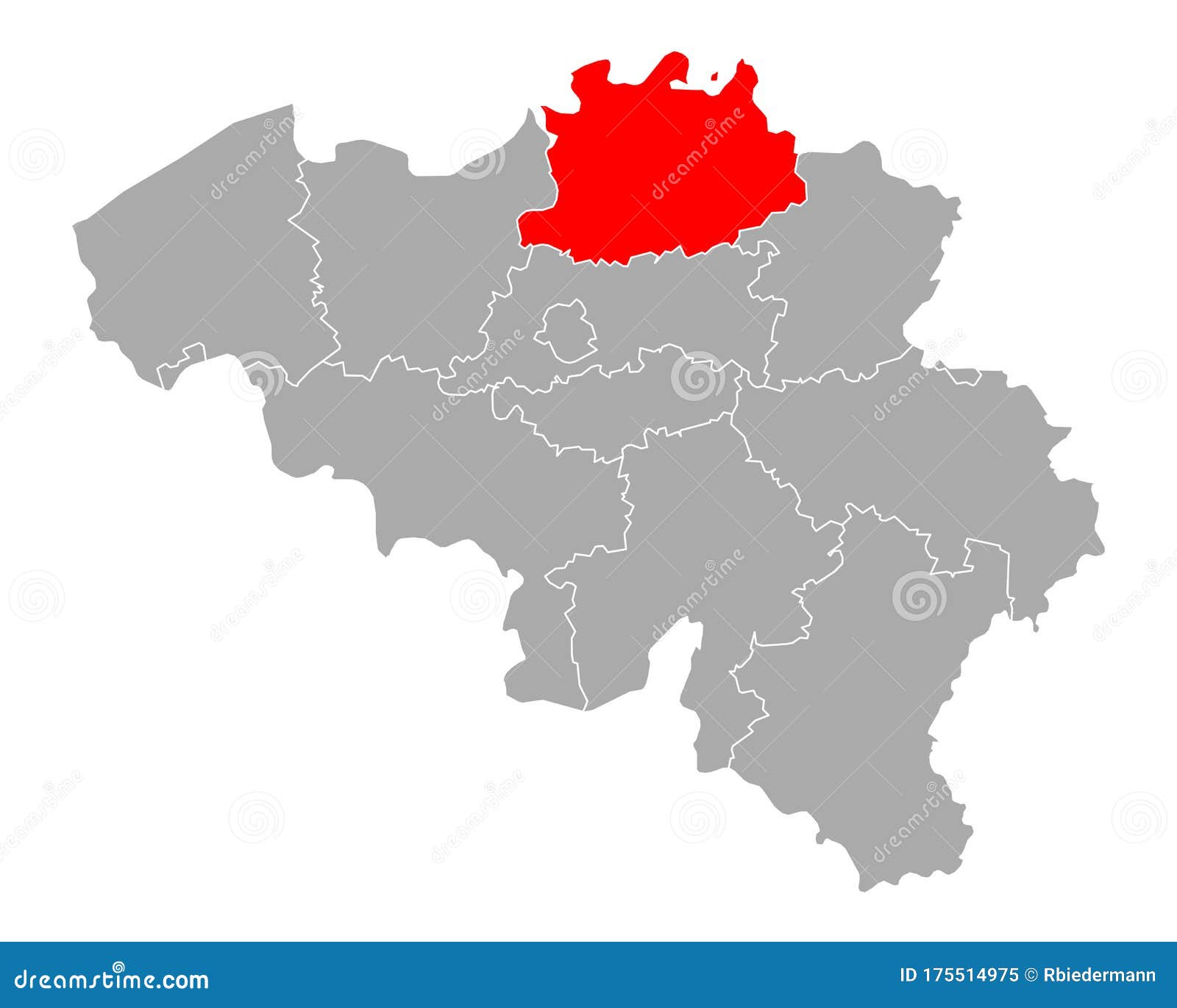 Map of Antwerp in Belgium stock vector. Illustration of locator - 175514975