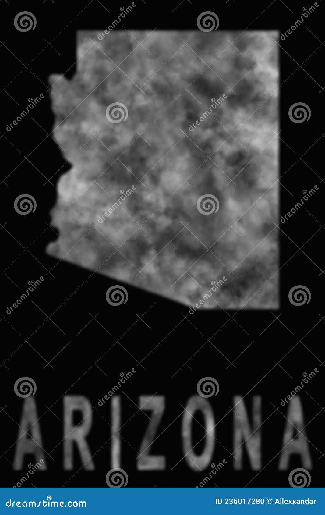 Map of Arizona Made of Smoke, Air Pollution Stock Photo - Image of ...